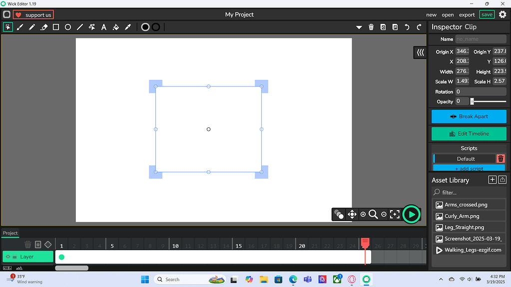 Transparent gifs are invisible - Bug Reporting - The Wick Editor Forums